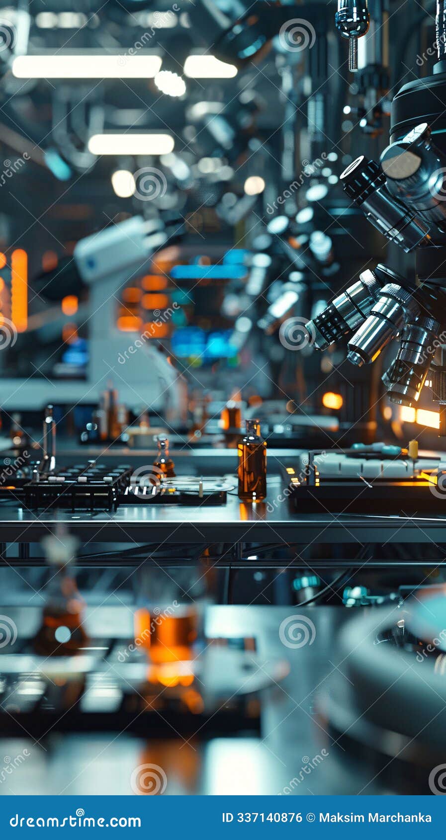 Nanotechnology Lab with Advanced Equipment Stock Photo - Image of ...