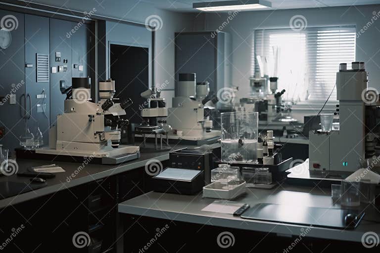 Nanotechnology Materials Science Laboratory, with Instruments and ...