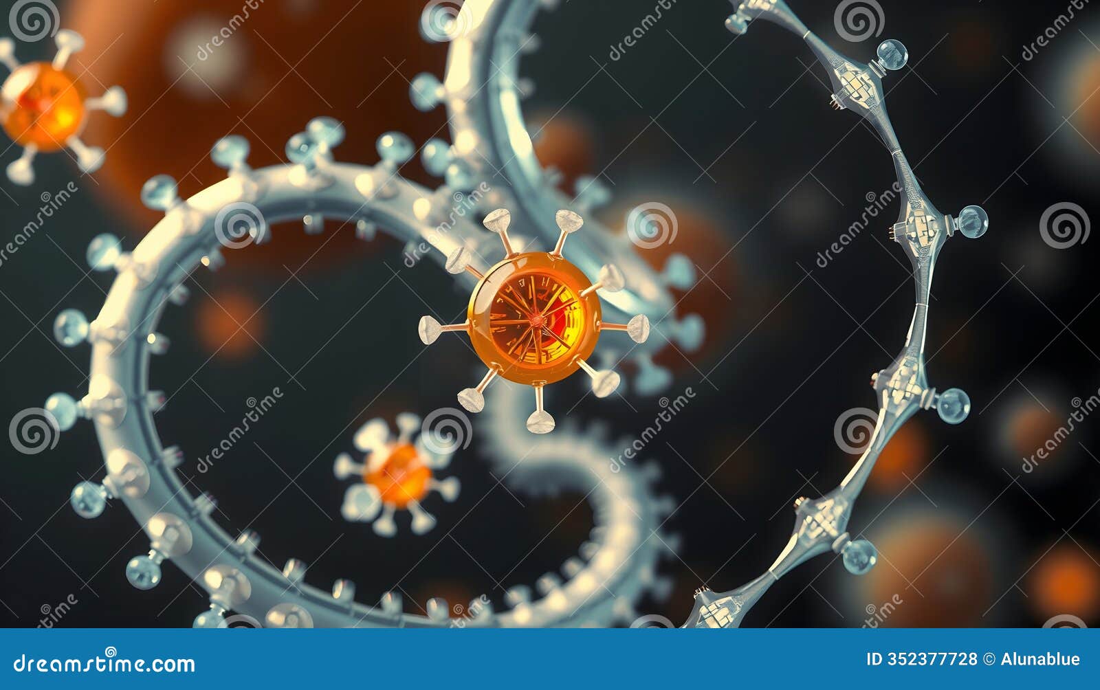 Nanotechnology Meets Viral Evolution Stock Photo - Image of healthcare ...