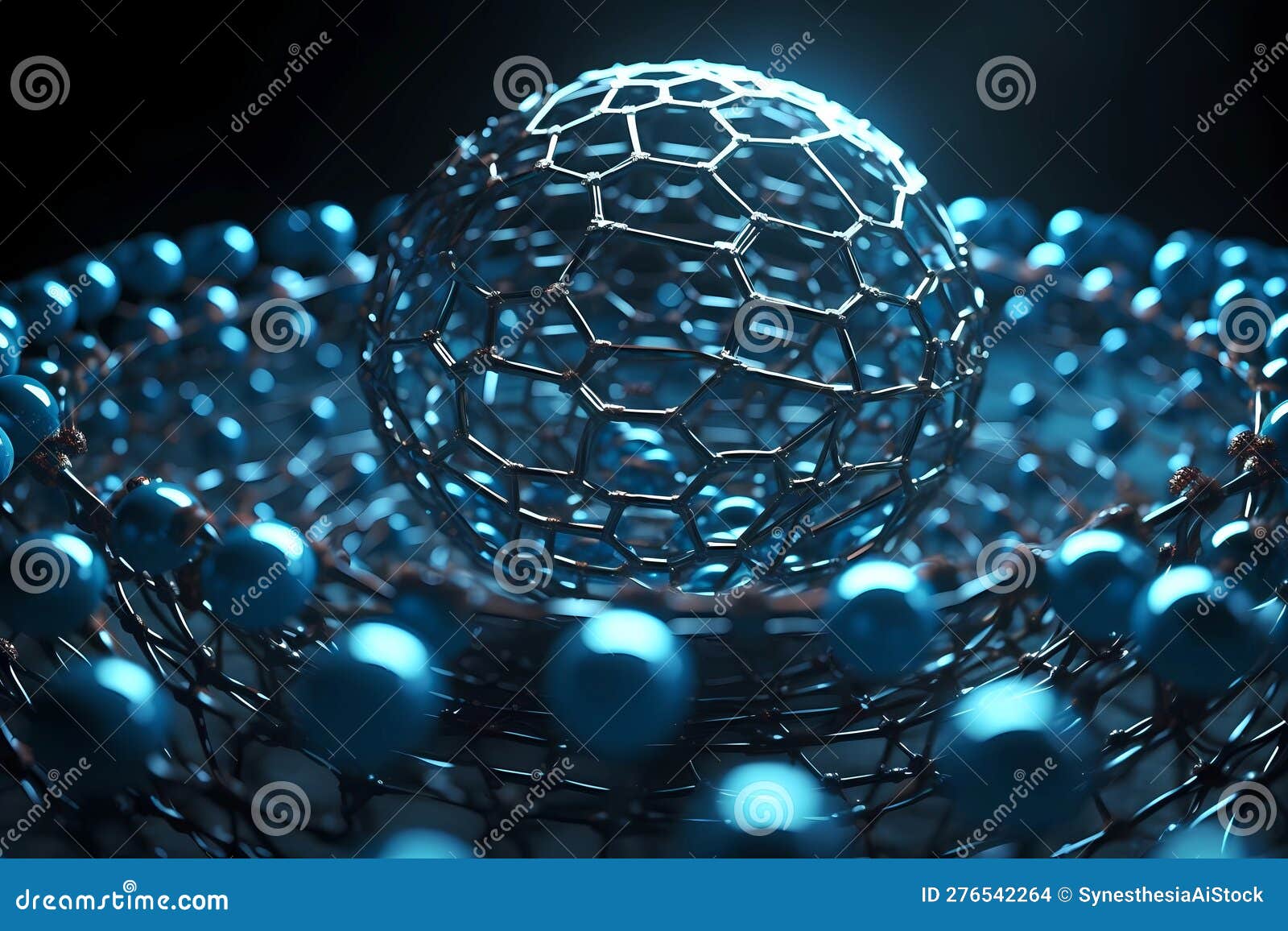 Nanotechnology Microchip Chip Board Processor. Futuristic Computing ...