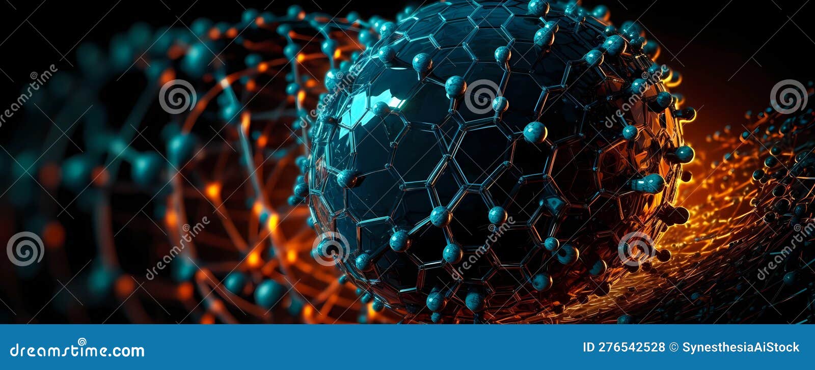 Nanotechnology Microchip Chip Board Processor. Futuristic Computing ...