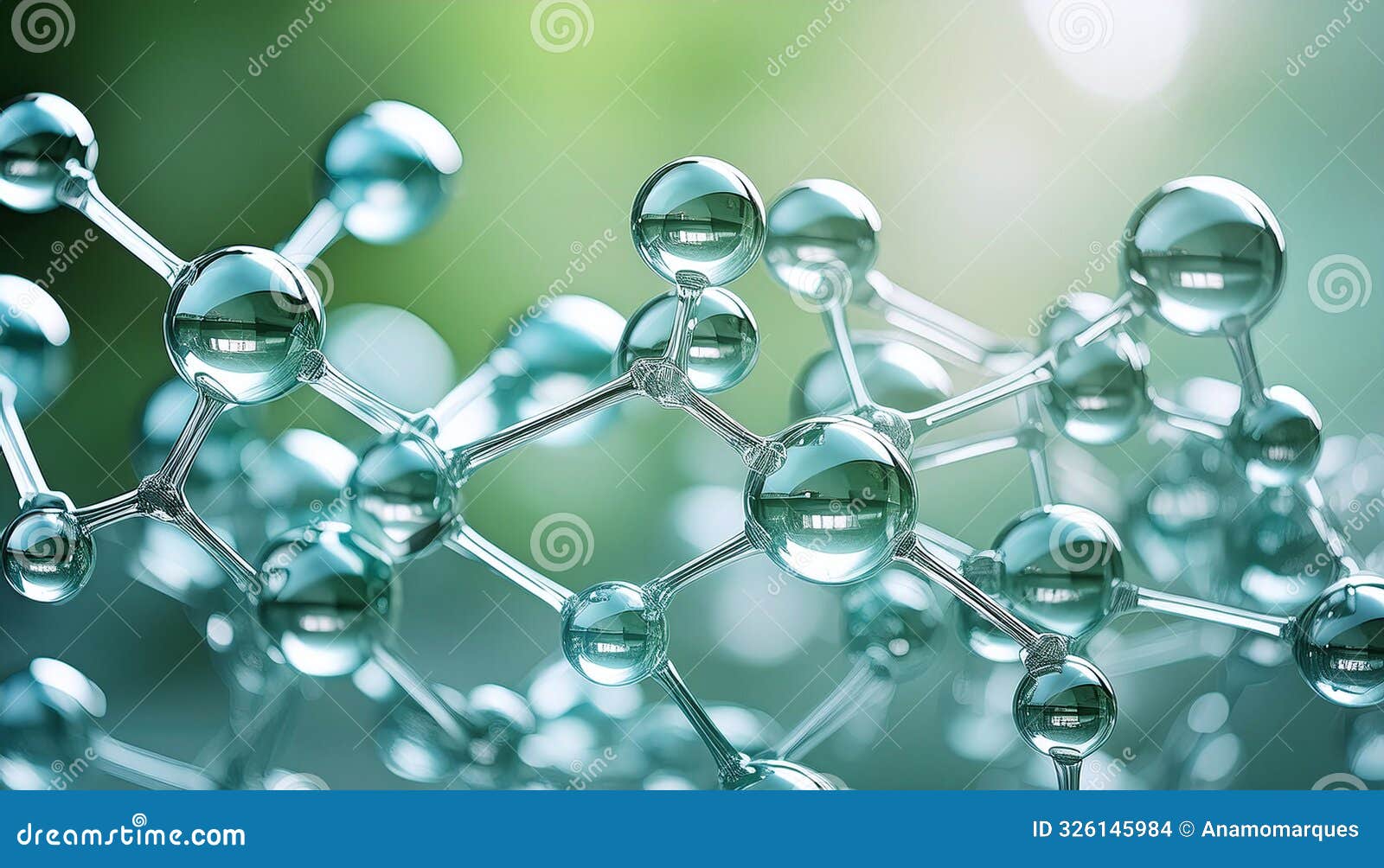 Complex Molecule Atom Structure 3D Render Stock Photography ...