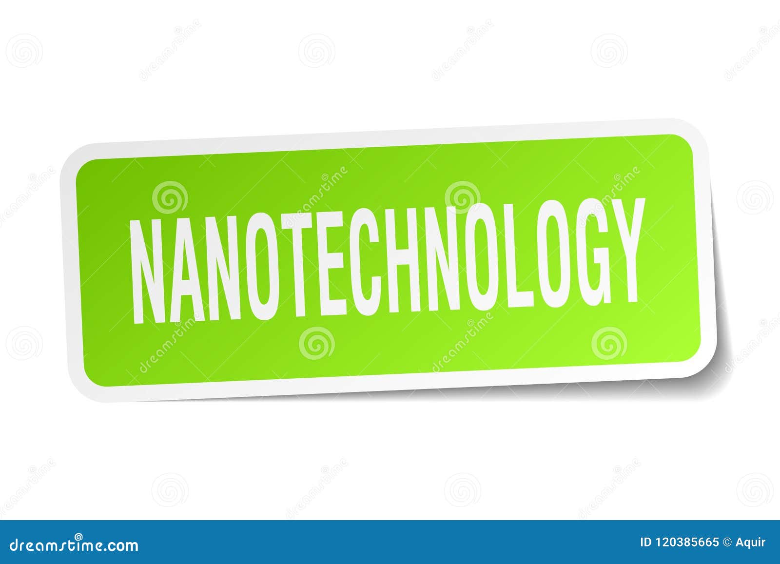 Nanotechnology sticker stock vector. Illustration of square - 120385665