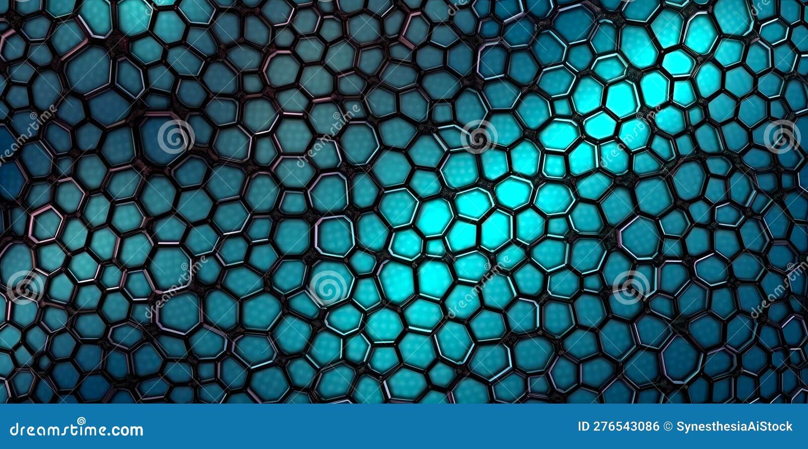 Nanotechnology Structure of Hexagonal Nano Material. Macro Abstract ...