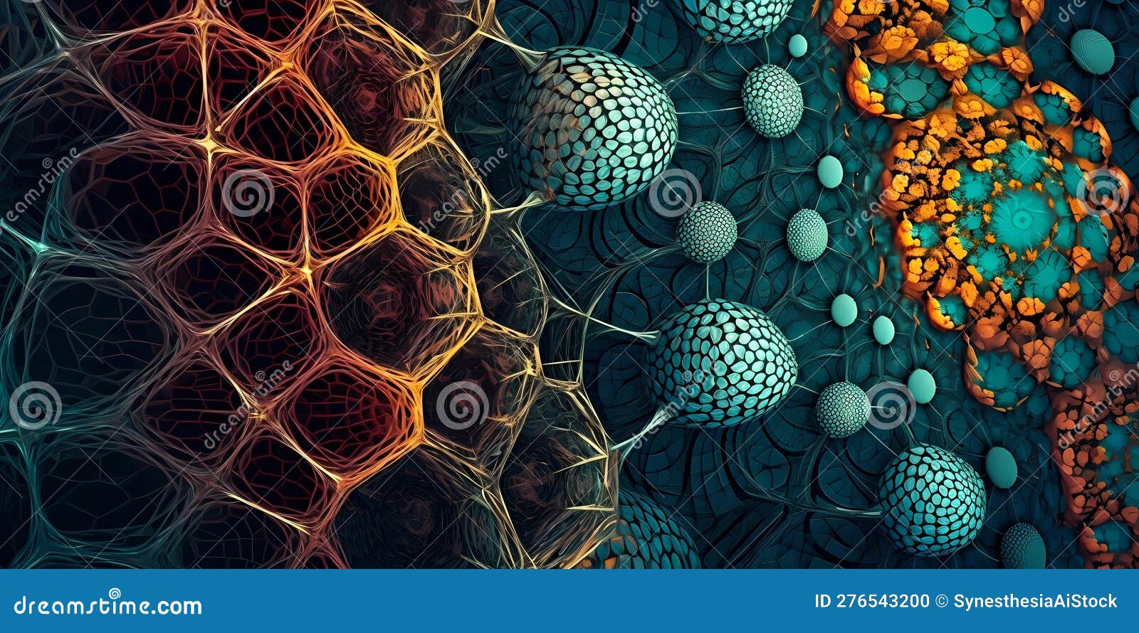 Nanotechnology Structure of Hexagonal Nano Material. Macro Abstract ...