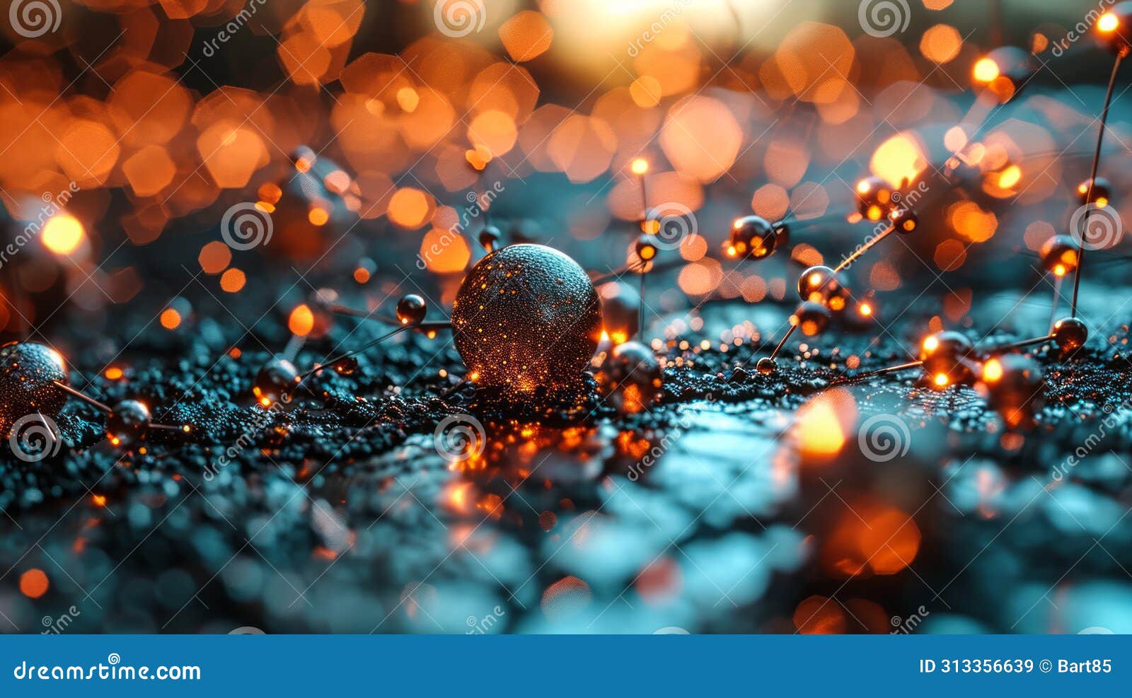 Nanotechnology Structure with Spherical Molecules on a Hexagonal Grid ...