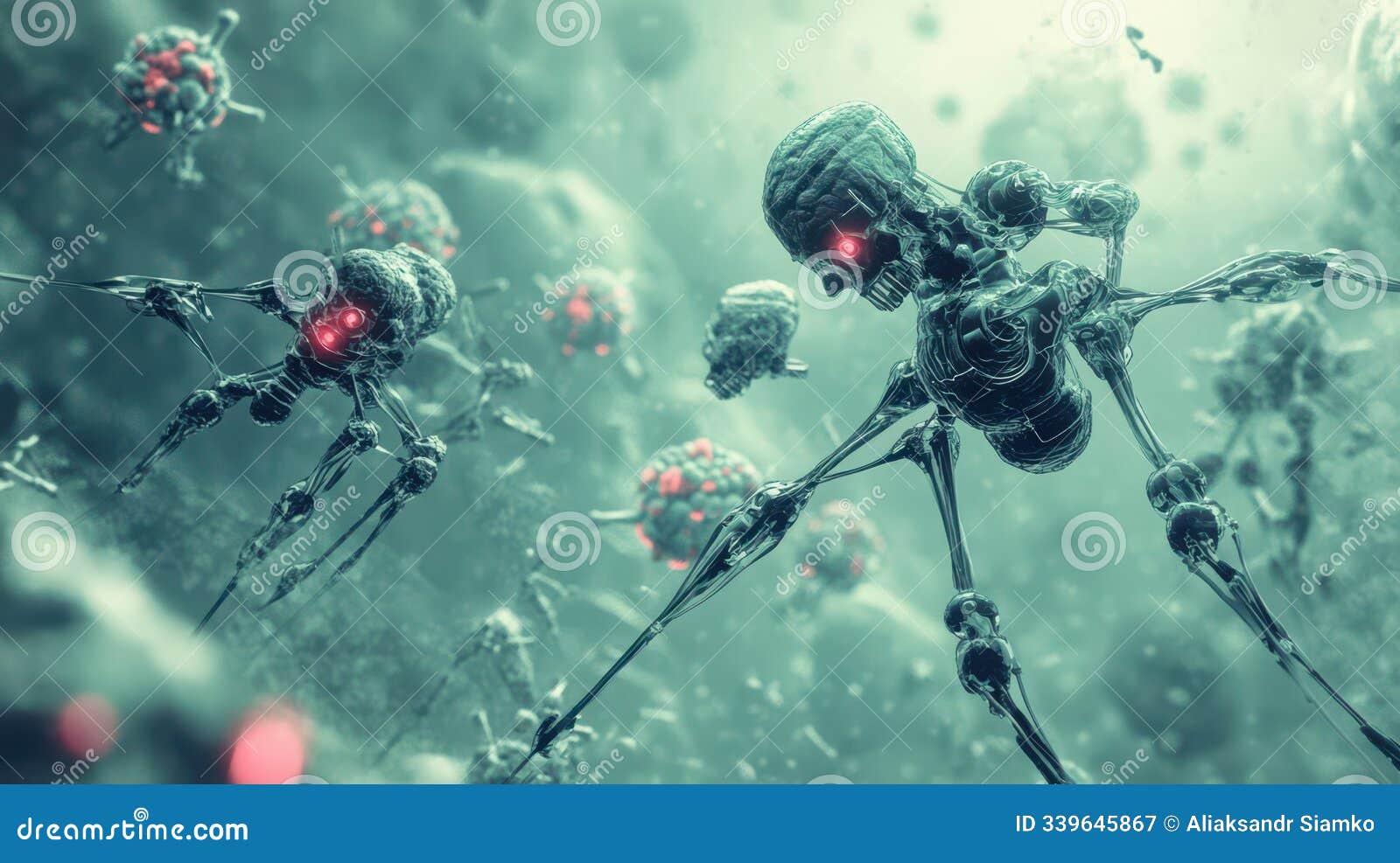 Nanotechnology Visualized As Tiny Robots Working Inside the Human Body ...