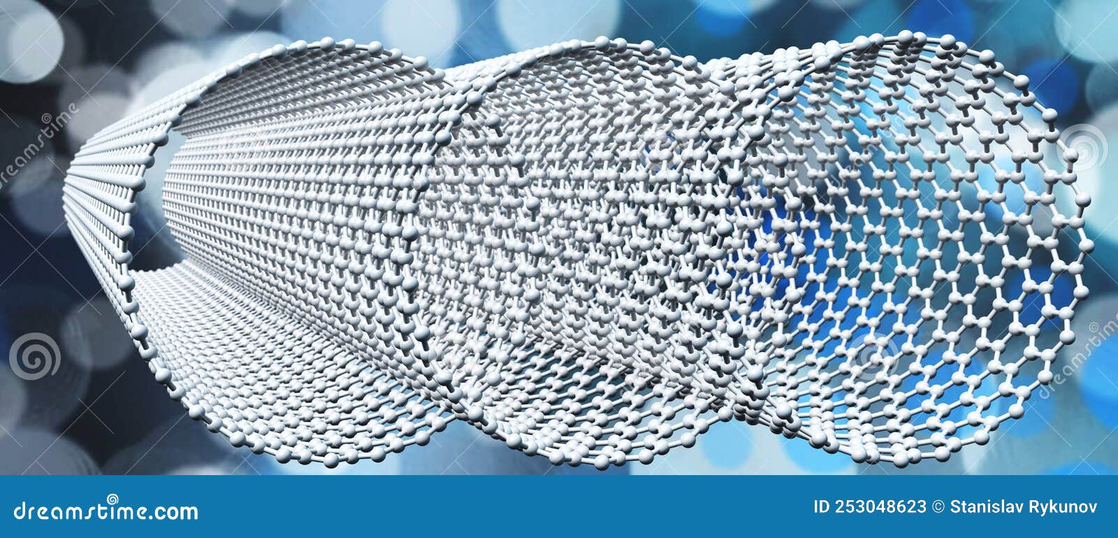 Nanotubes Modern Technologies Stock Illustration - Illustration of ...