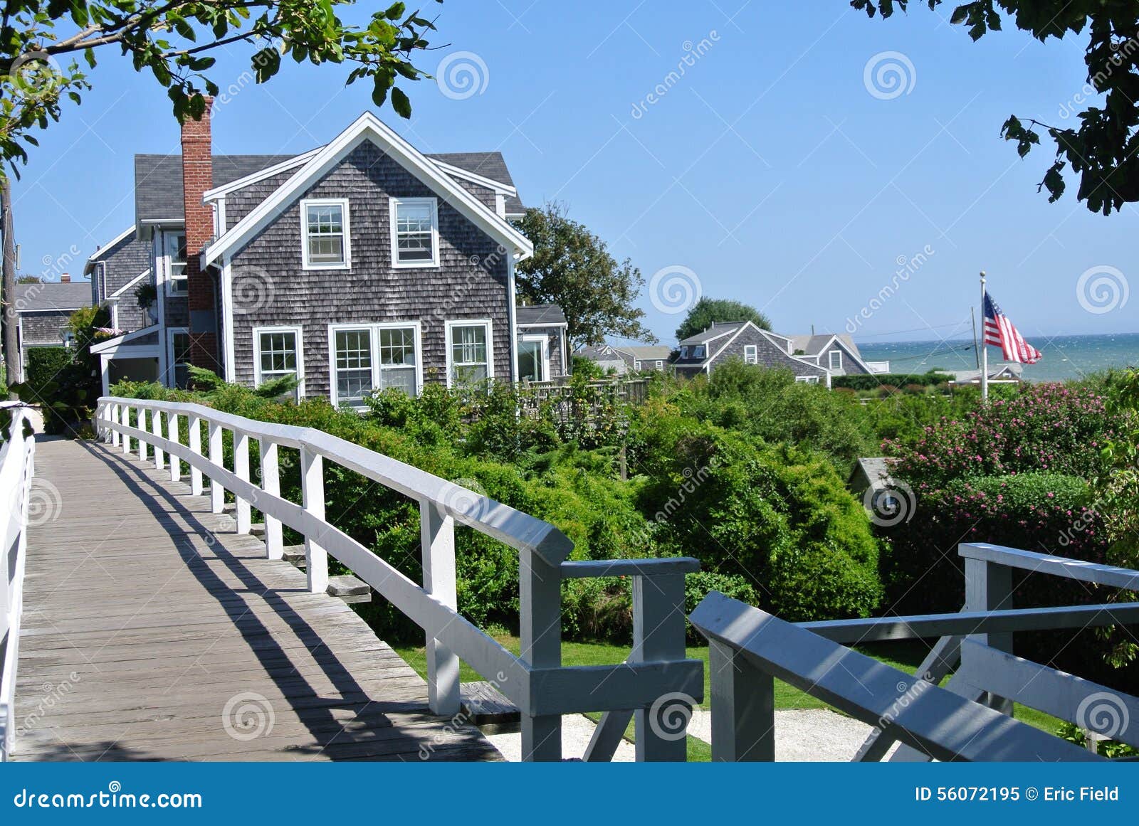 Nantucket Homes stock image. Image of cape, walkway, massachussetts ...