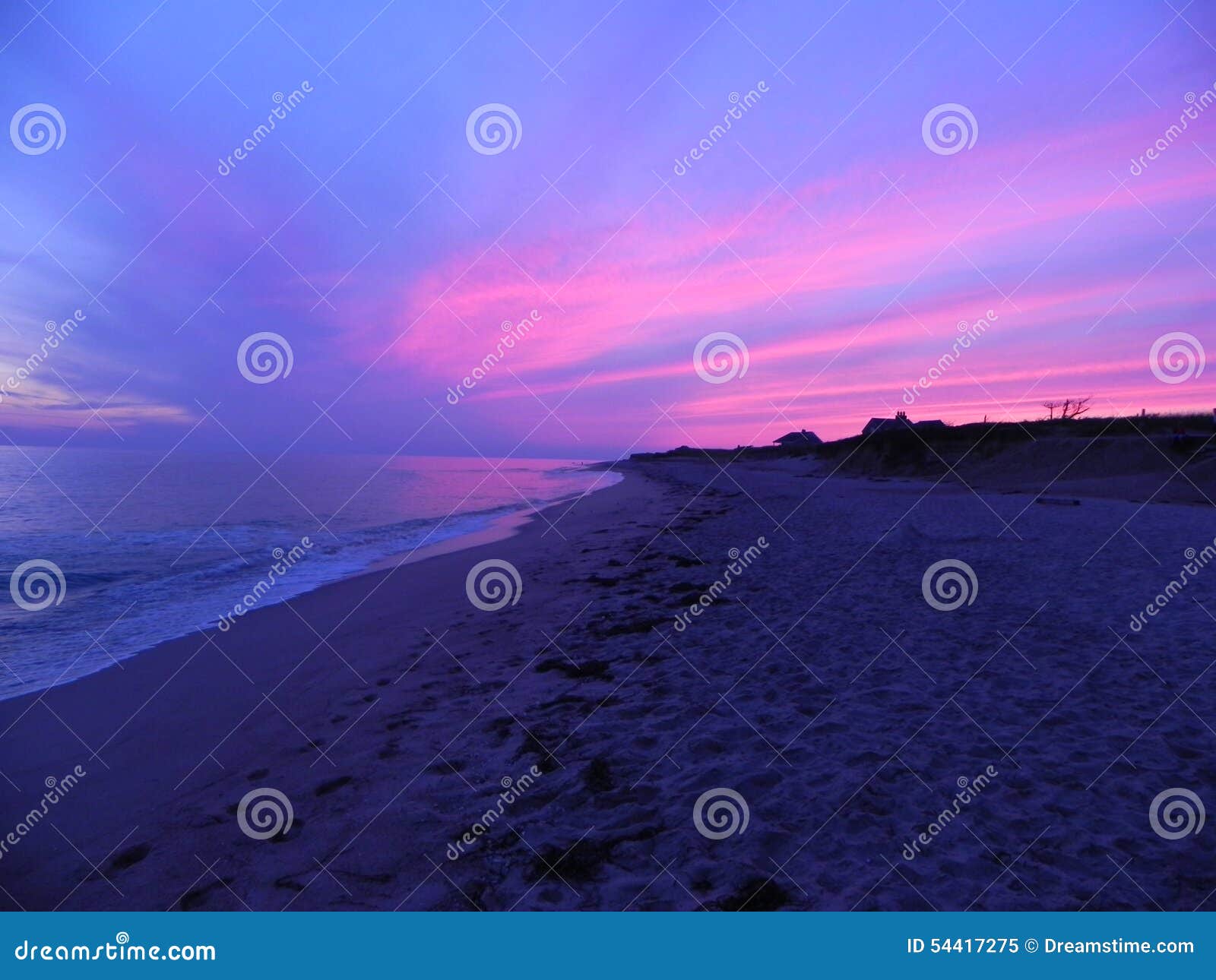 Nantucket Sunset stock image. Image of purple, pink, beautiful - 54417275
