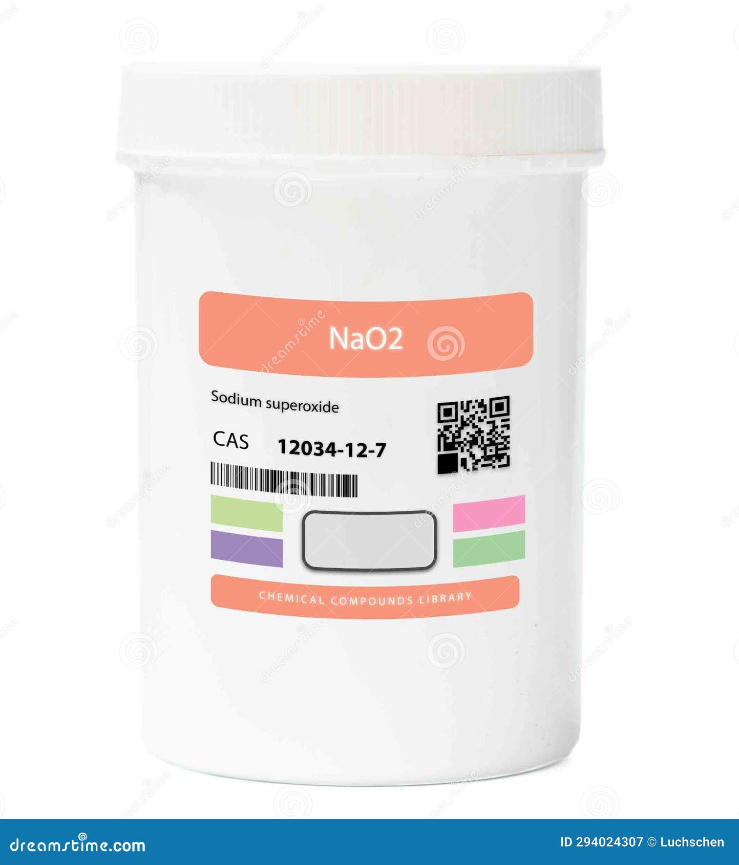 NaO2 - Sodium superoxide stock image. Image of chemical - 294024307