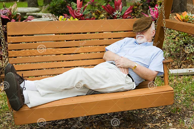Nap in the Park stock photo. Image of retirement, lifestyle - 6724846