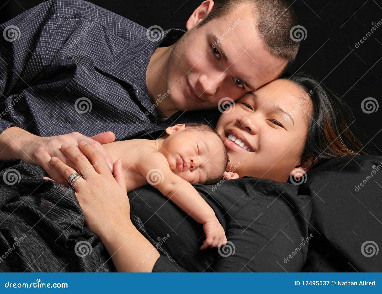 Nap Time stock image. Image of biracial, infant, support - 12495537