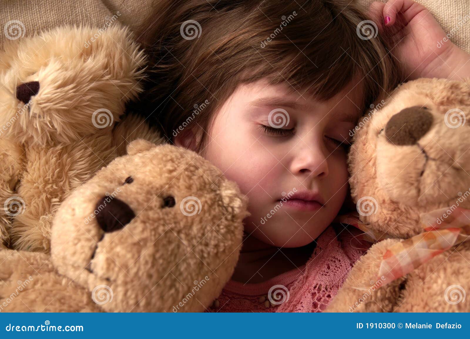 Nap time stock photo. Image of stuffed, girl, bear, love - 1910300
