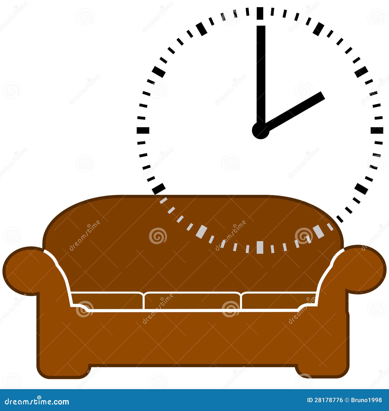Nap time stock vector. Illustration of sofa, sign, couch - 28178776