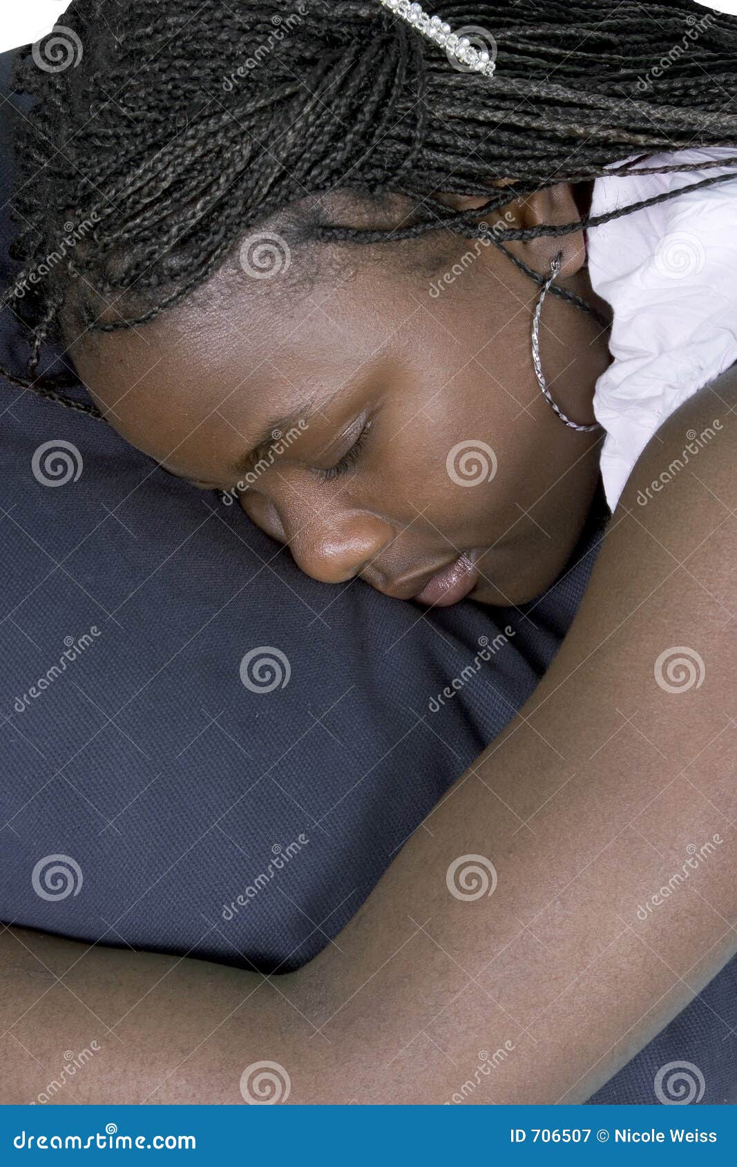 Nap Time stock image. Image of napping, braids, pillow - 706507