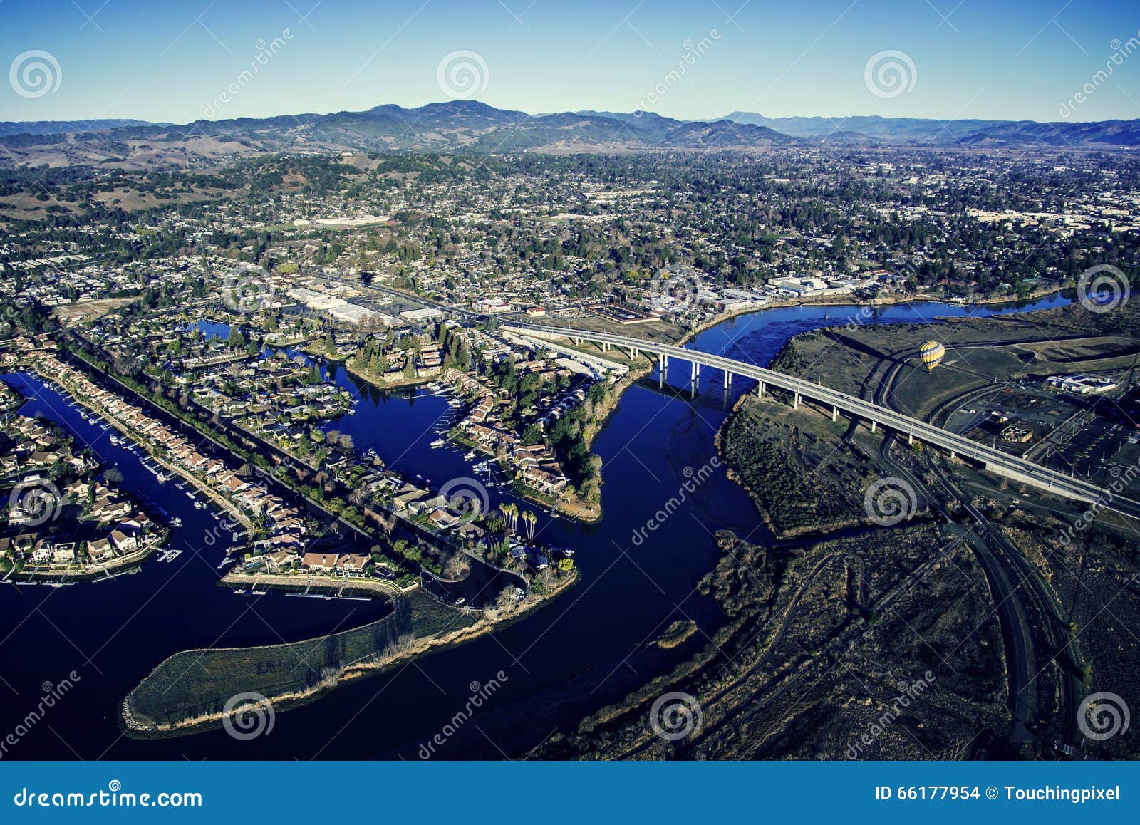 Napa Valley Overview stock photo. Image of bridge, trees - 66177954