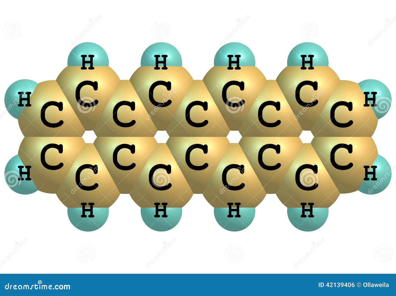 3D Image Of Tetracene Skeletal Formula Stock Photography ...