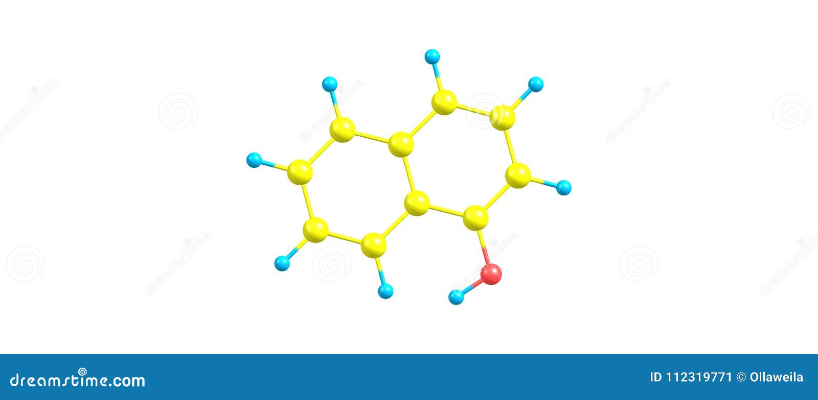 Naphthol Structure Isolated on White Background Stock Illustration ...