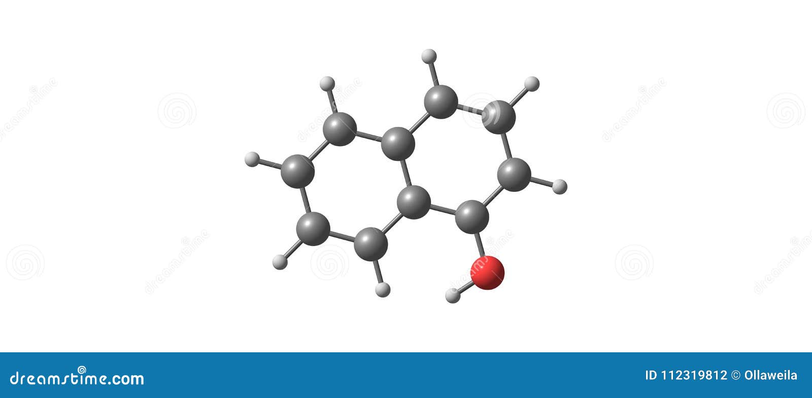 Naphthol Structure Isolated on White Background Stock Illustration ...