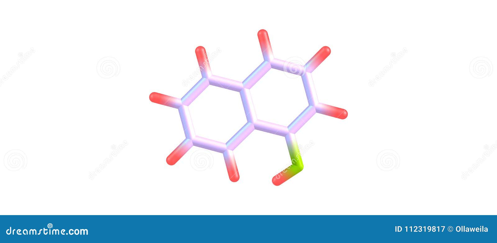 Naphthol Structure Isolated on White Background Stock Illustration ...