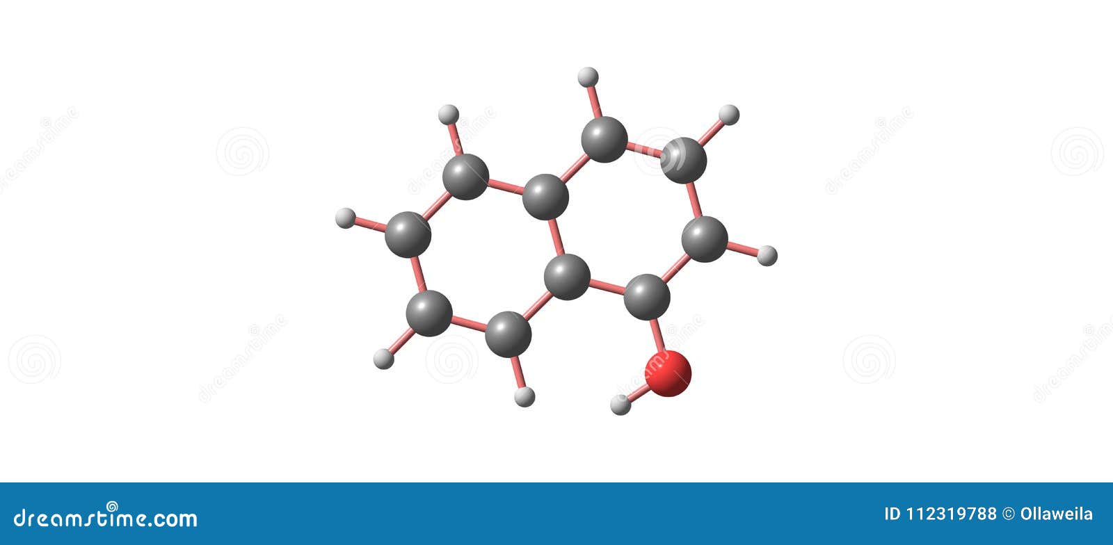 Naphthol Structure Isolated on White Background Stock Illustration ...