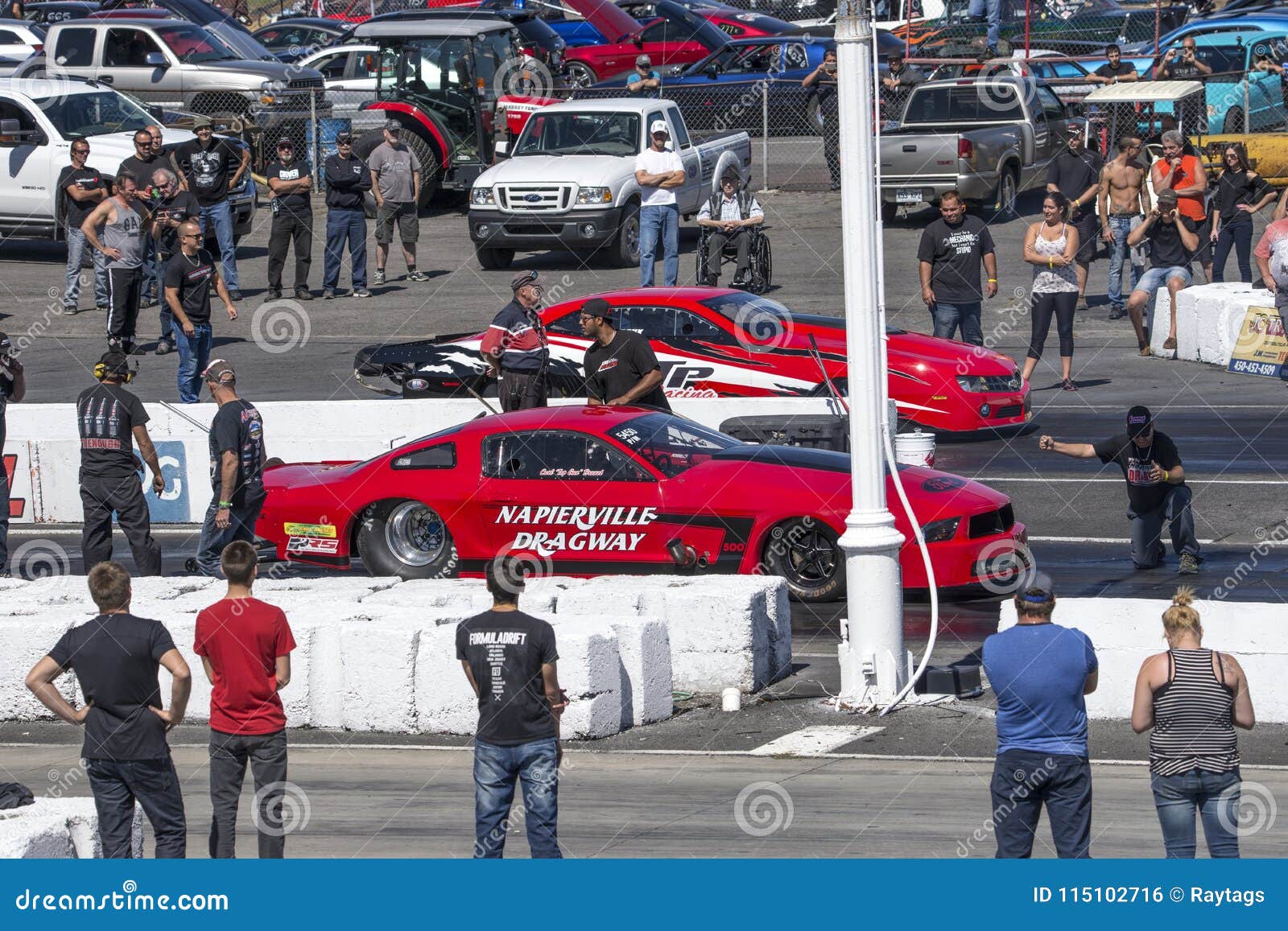 Drag Competitors at the Starting Line Ready To Start Editorial Photo ...