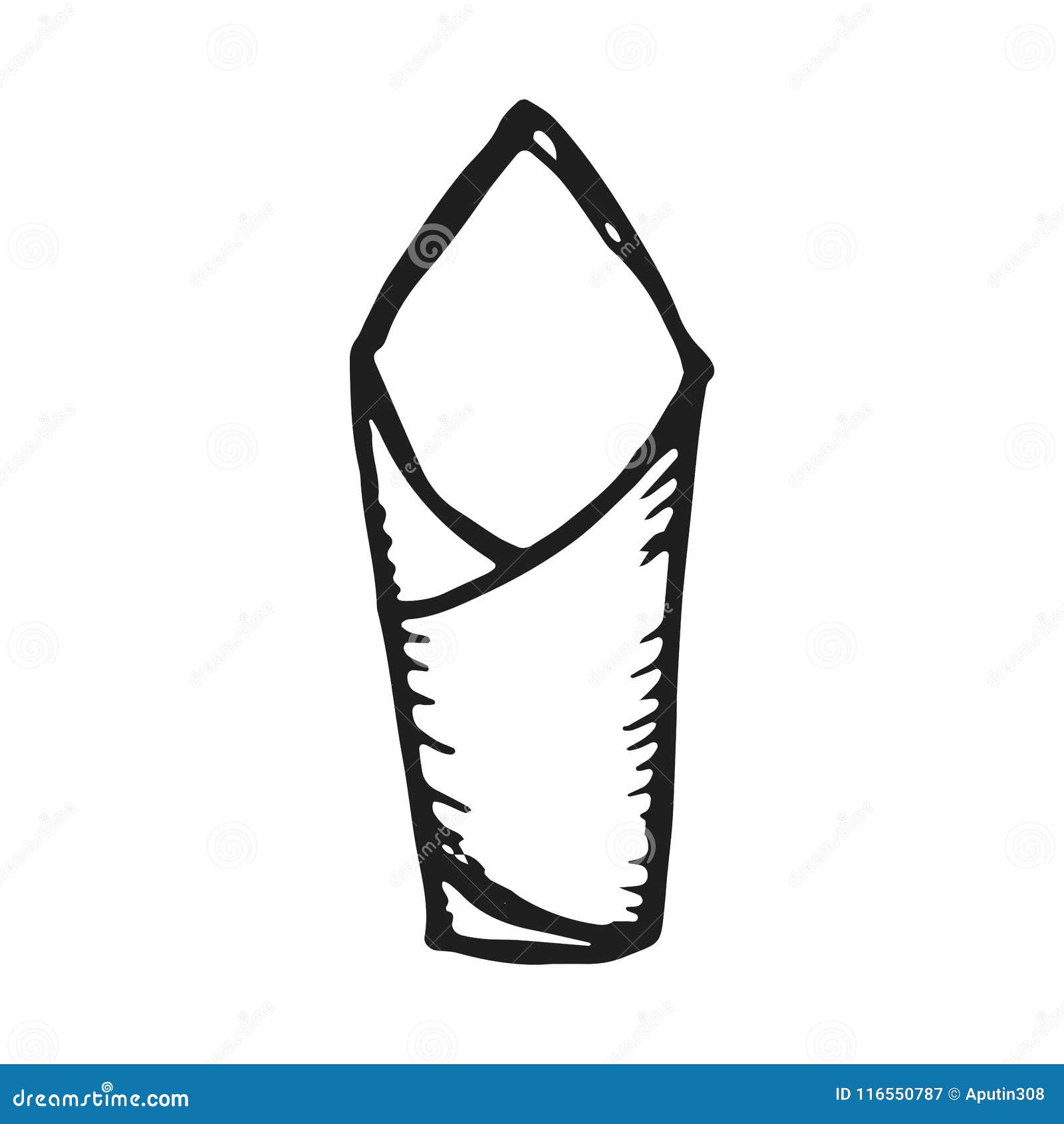 Napkin Clipart Black And White