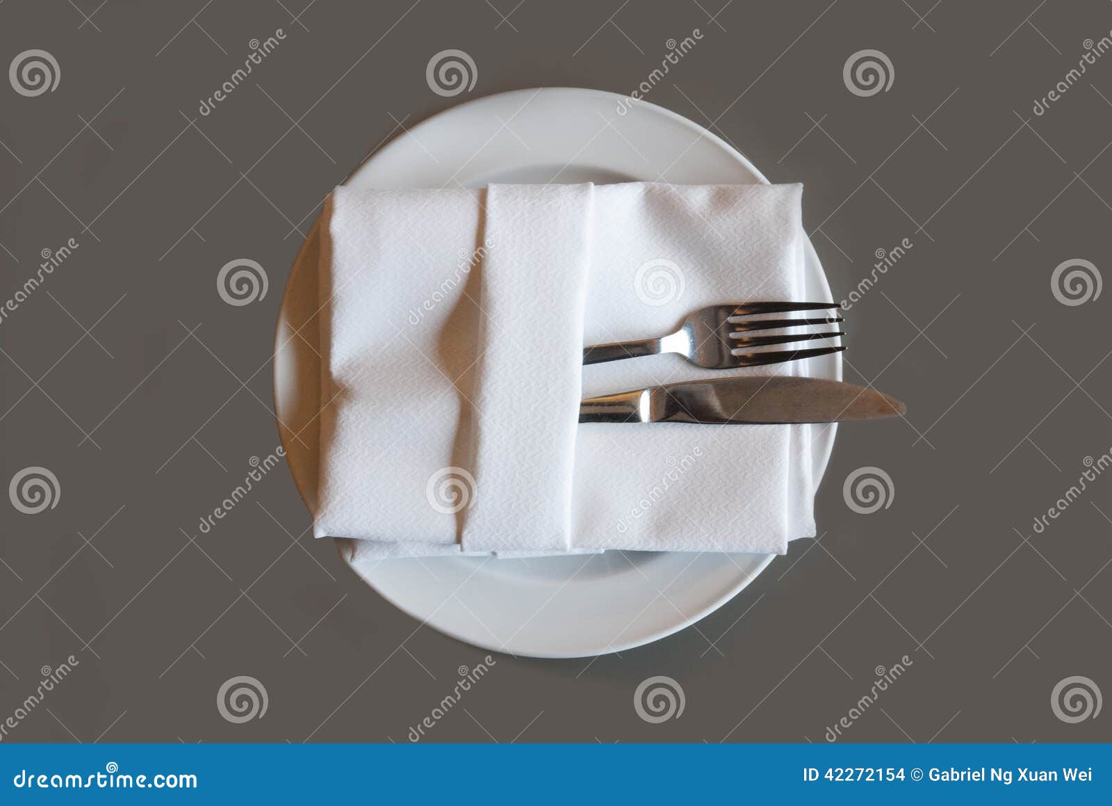 Napkin and utensils stock photo. Image of utensil, softness - 42272154