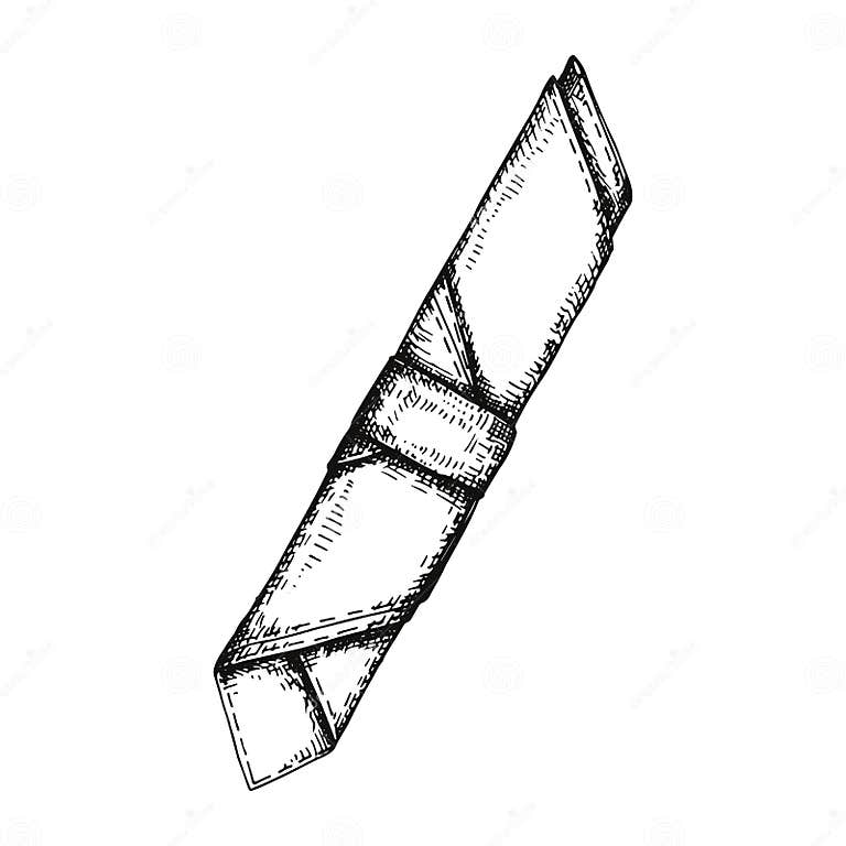 Napkin vector hand drawing stock vector. Illustration of closeup - 92048215