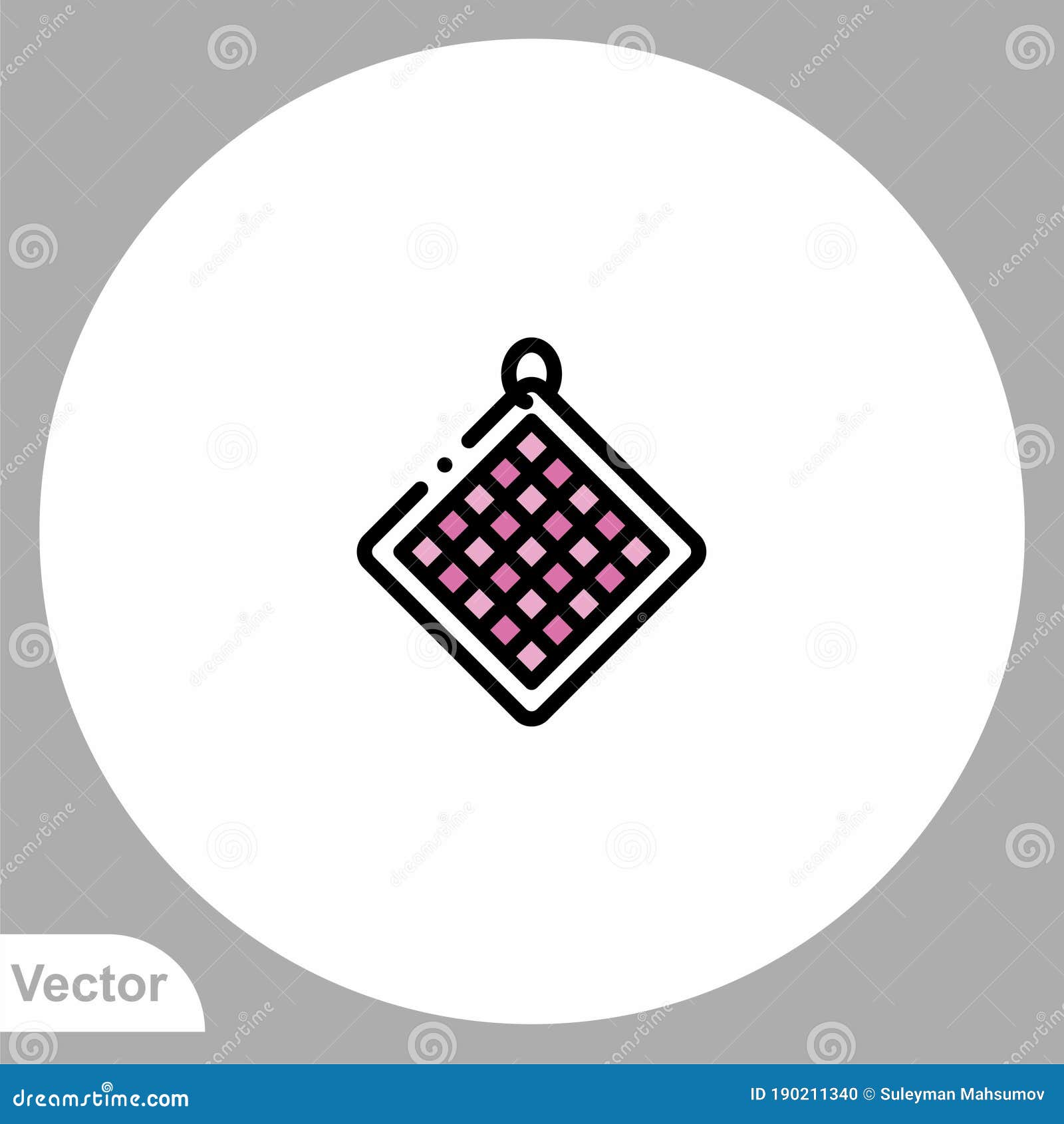 Napkin Vector Icon Sign Symbol Stock Vector - Illustration of clean ...