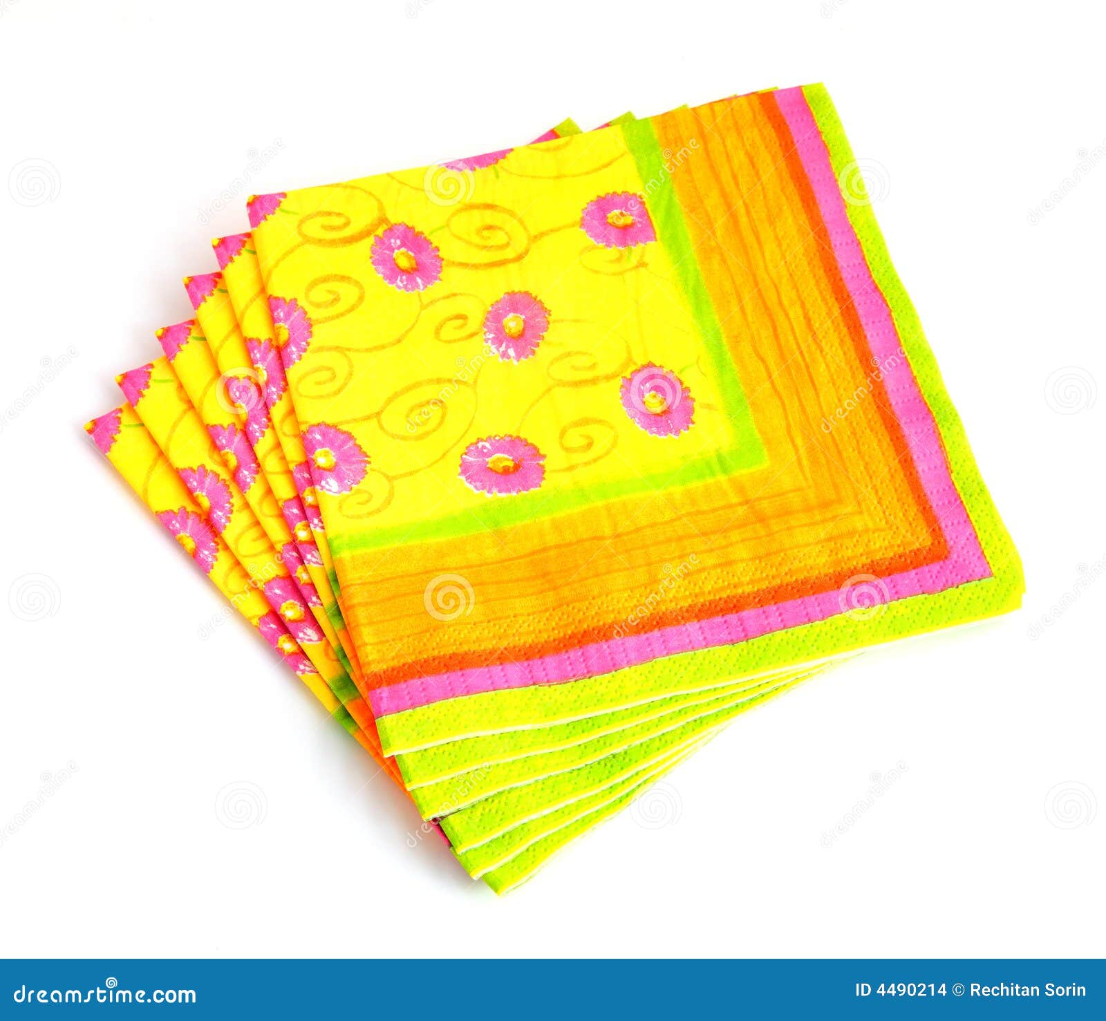 Napkins stock photo. Image of detail, napkin, painted - 4490214