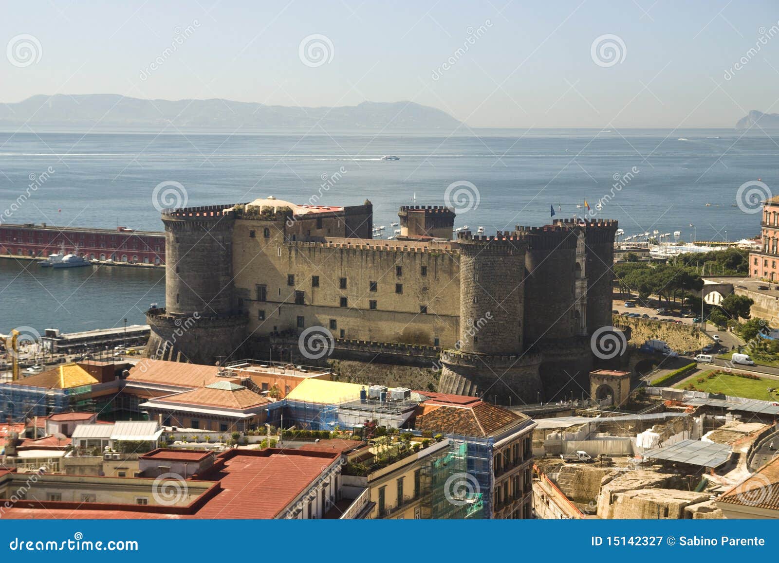 Naples stock image. Image of city, monument, fortress - 15142327