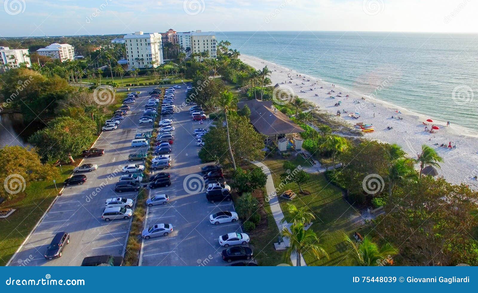 Naples, Florida. Aerial View of Coastline Stock Image - Image of view ...