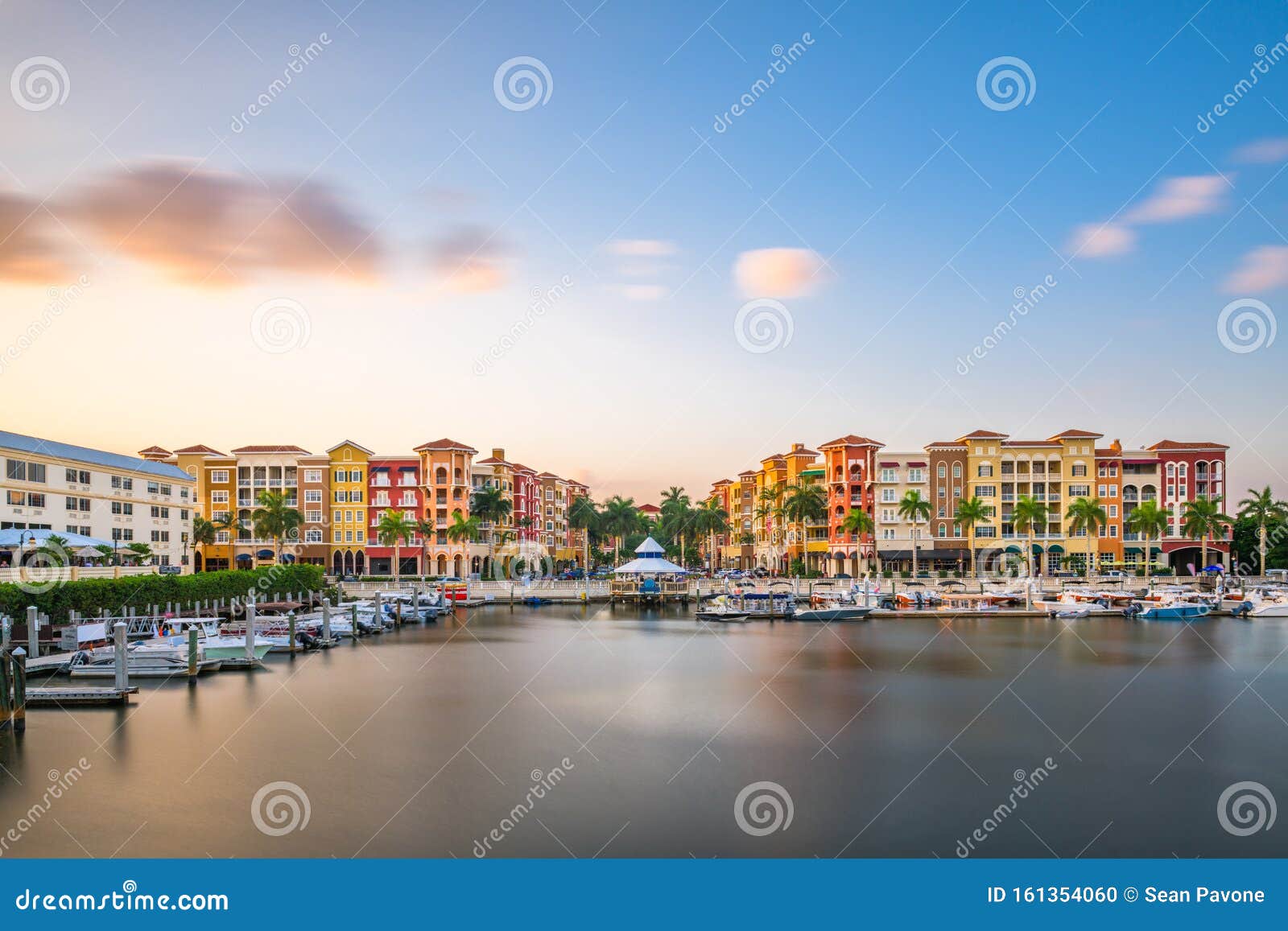Naples, Florida, USA Downtown Skyline Editorial Image - Image of famous ...