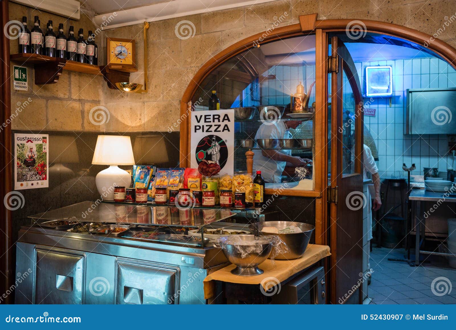 Naples Italy Pizza Restaurant. Editorial Photography - Image of italy ...