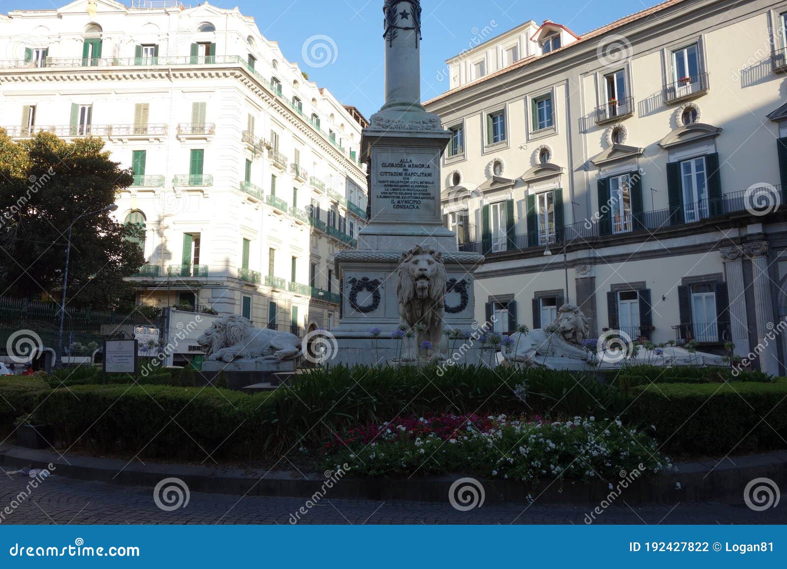 Naples Monument Statue in Italy Editorial Photography - Image of naples ...