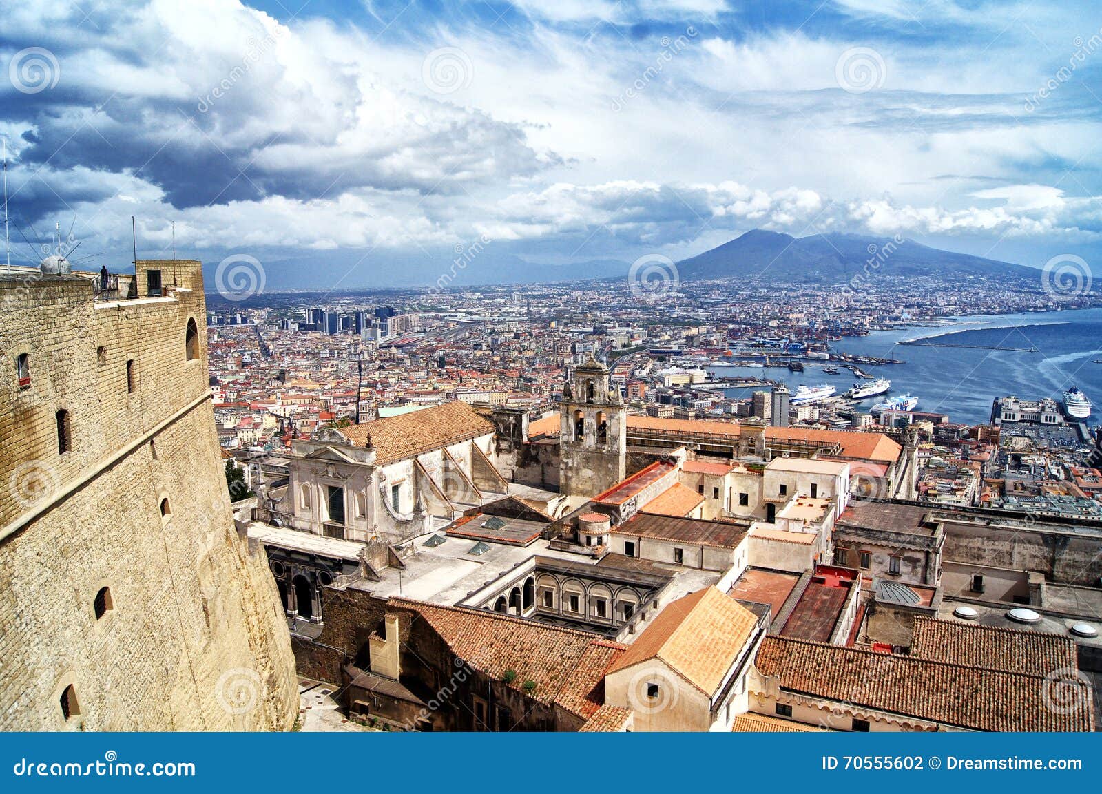 Naples panorama stock photo. Image of view, embankment - 70555602