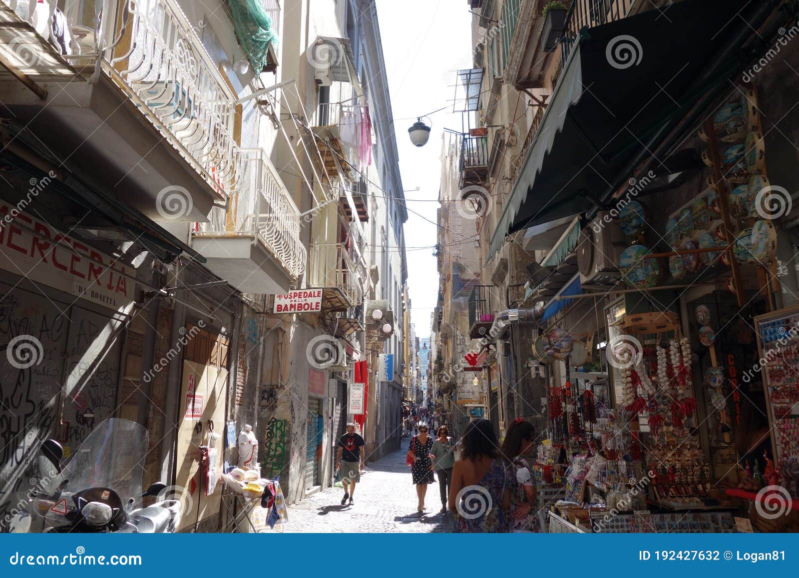 Image of the Streets of Naples Editorial Photography - Image of ...