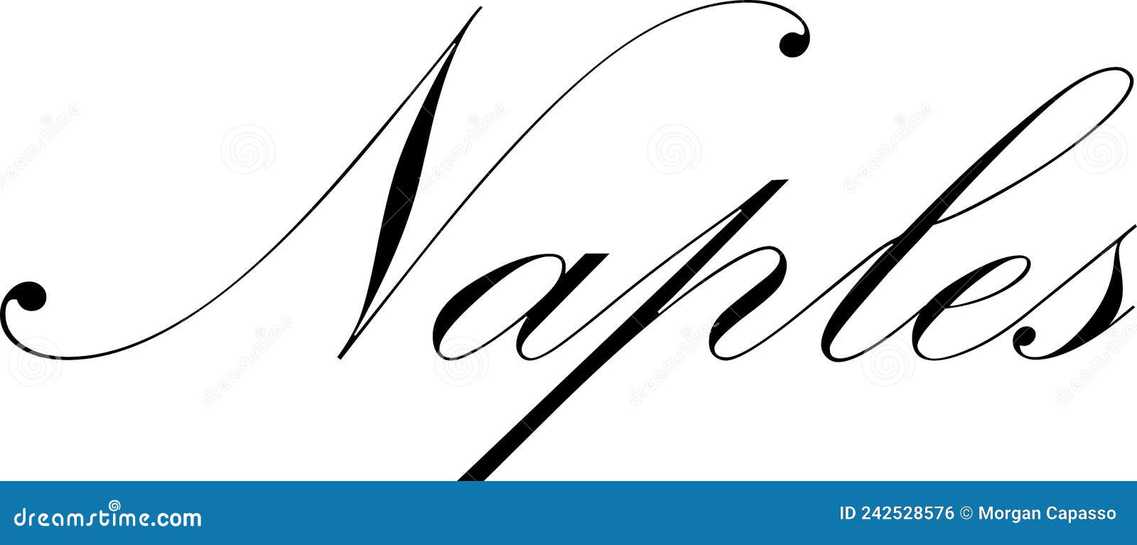 Naples Text Sign Illustration Stock Vector - Illustration of graphic ...