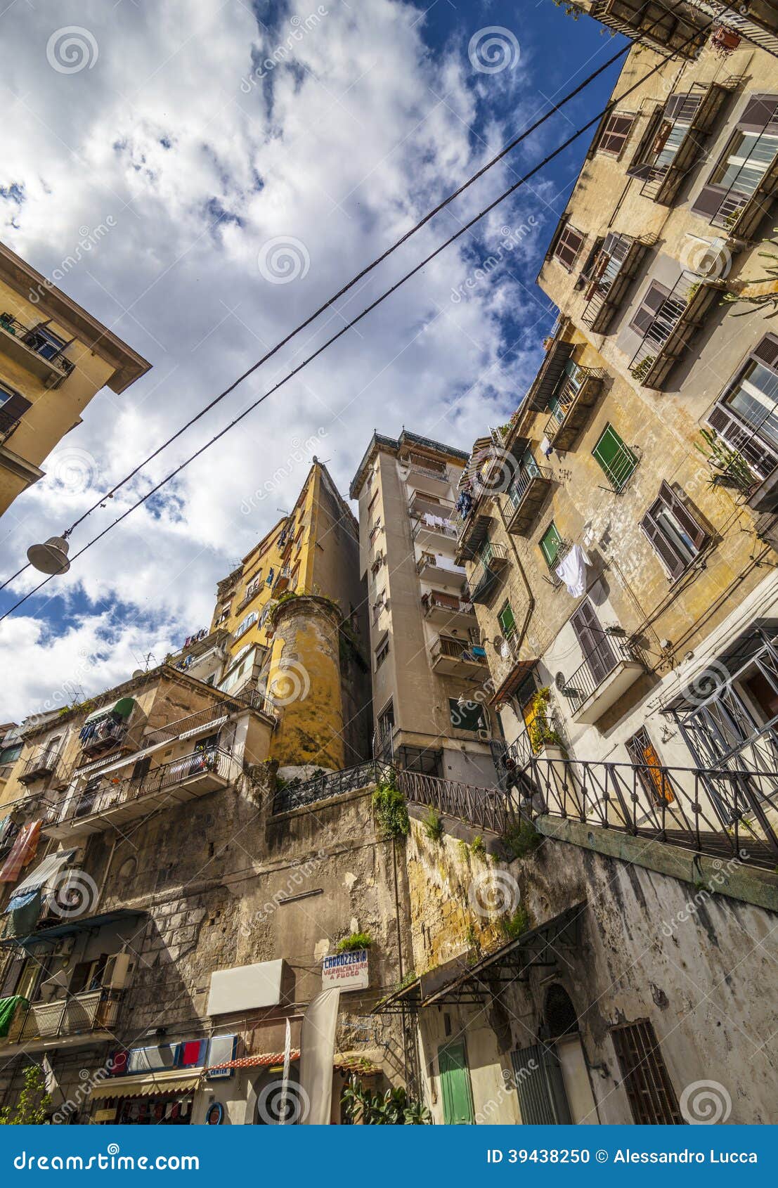 Naples - Working Class District Stock Photo - Image of scenic, built ...