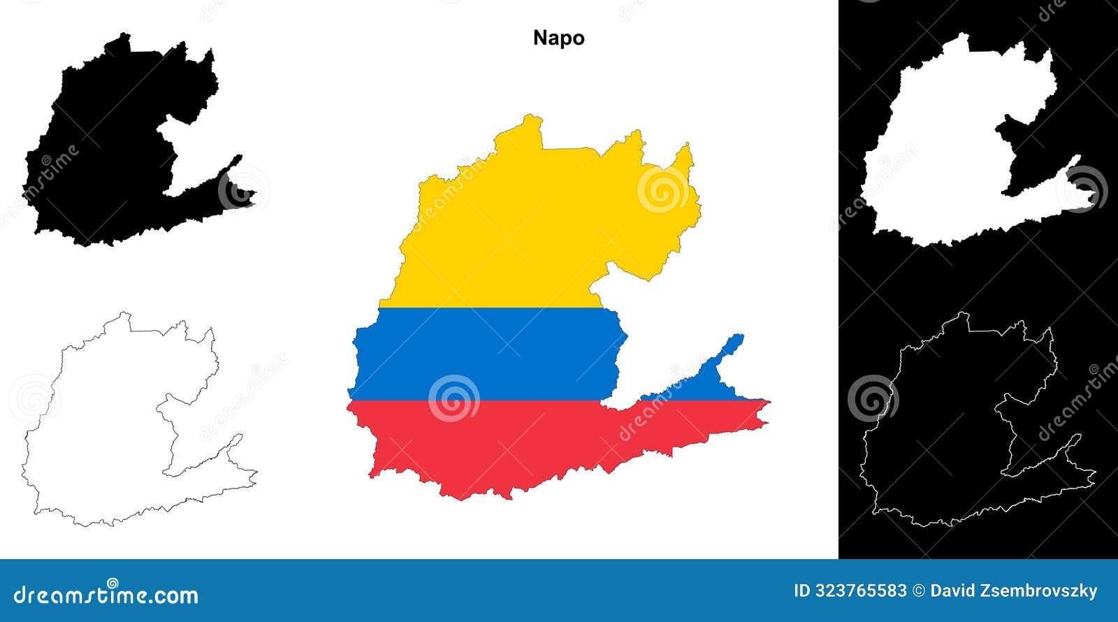 Blank Map Napo Province Of Ecuador. High Quality Map Napo With ...