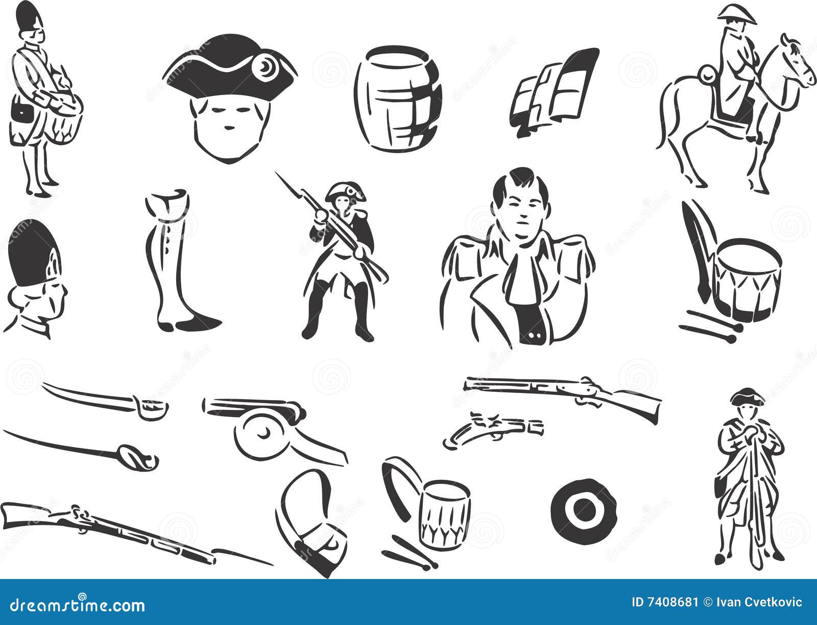 Cavalry Themed Book Cover Design Cartoon Vector | CartoonDealer.com ...