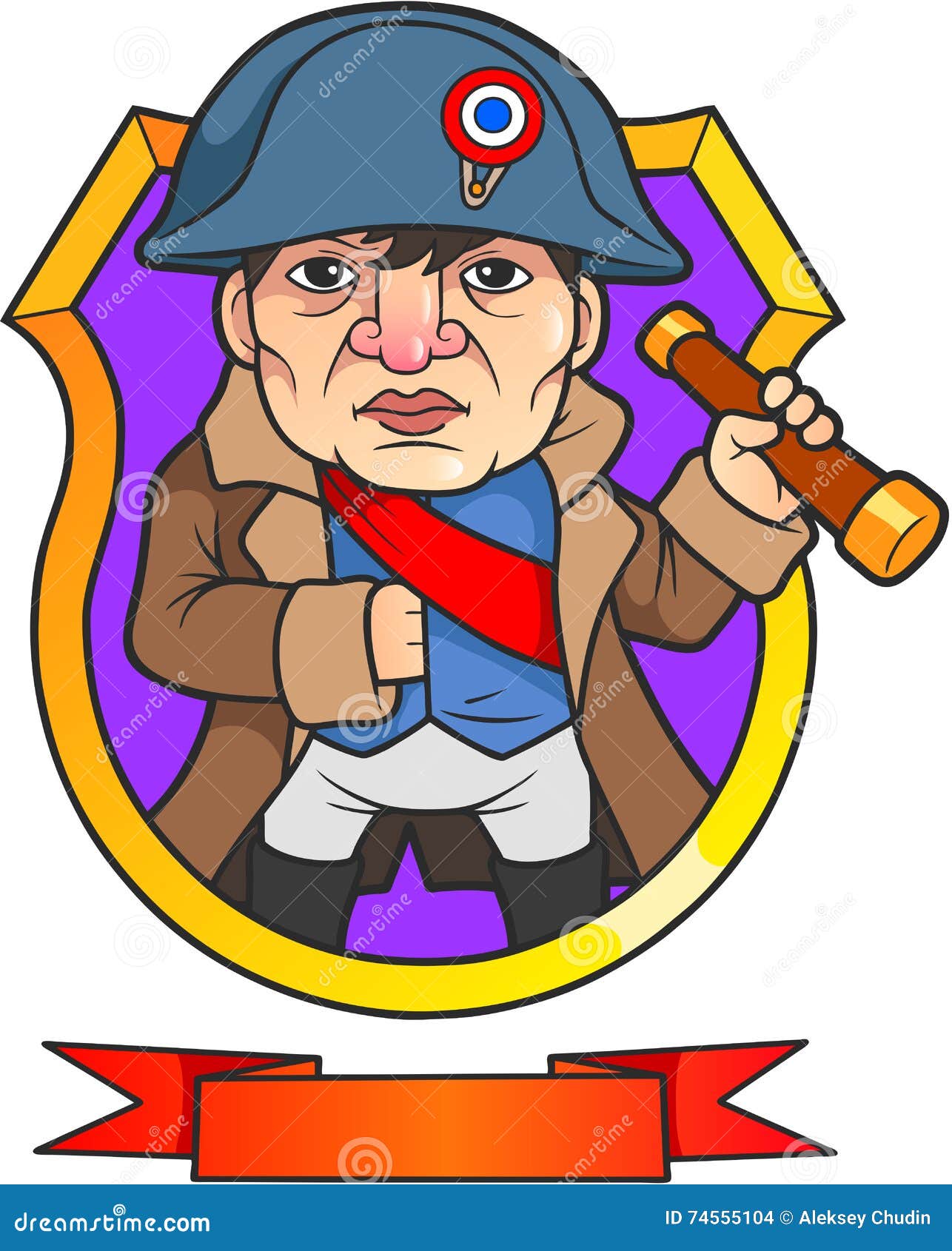 Funny Napoleon Bonaparte Cartoon Character, Comic French Historical ...