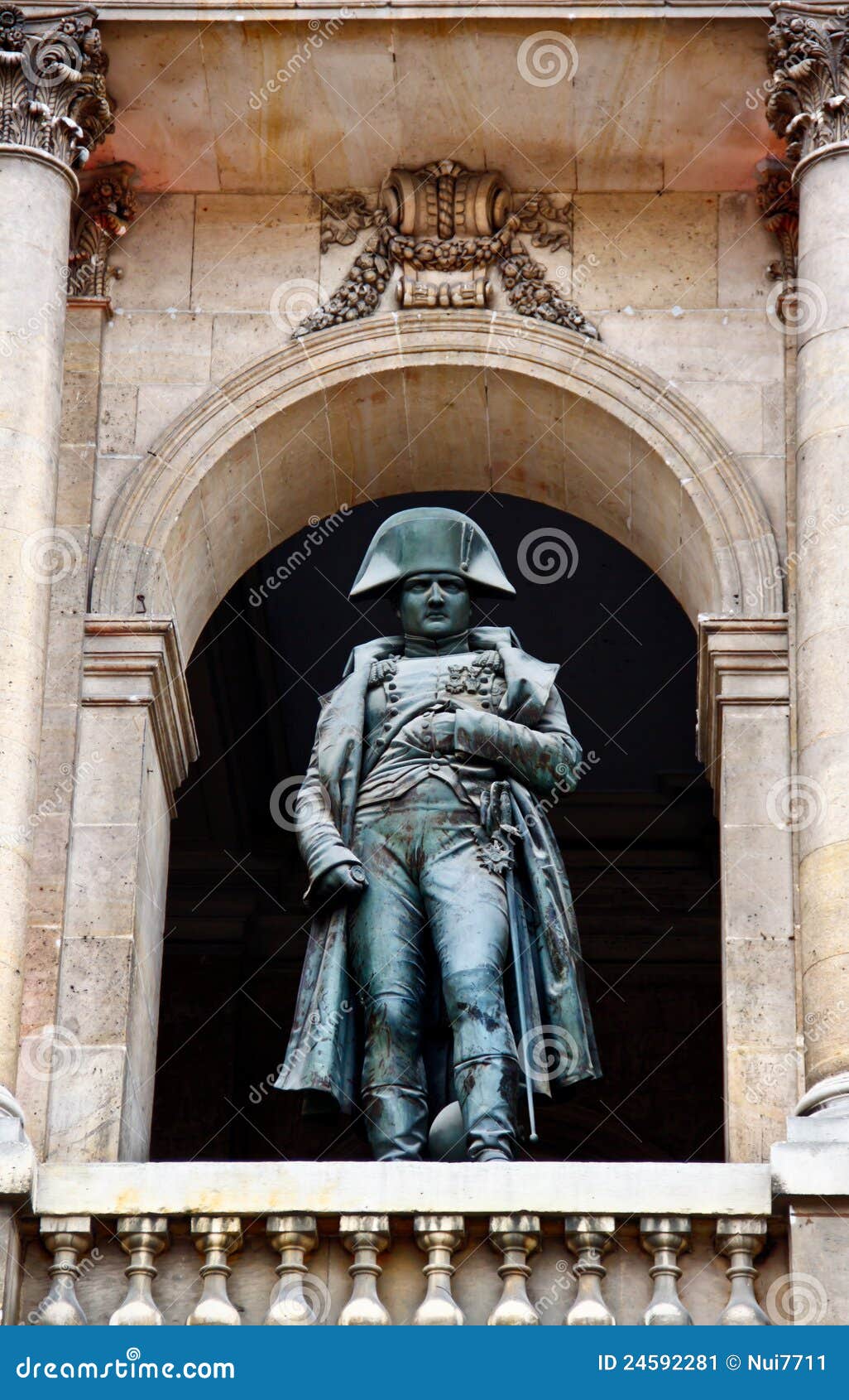 Napoleon Bonaparte Statue at Les Invalides Stock Image - Image of ...