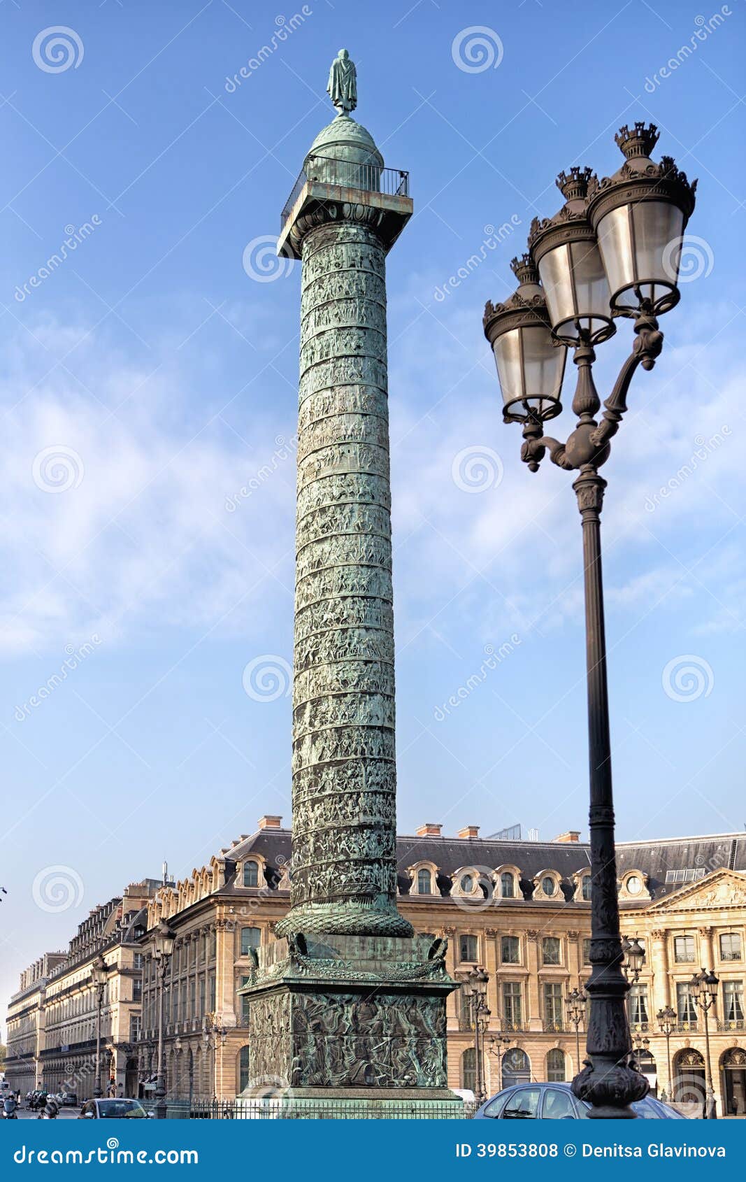 Napoleon s column in Paris stock photo. Image of statue - 39853808