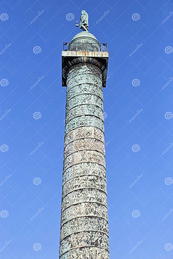Napoleon s column in Paris stock photo. Image of monument - 39853816