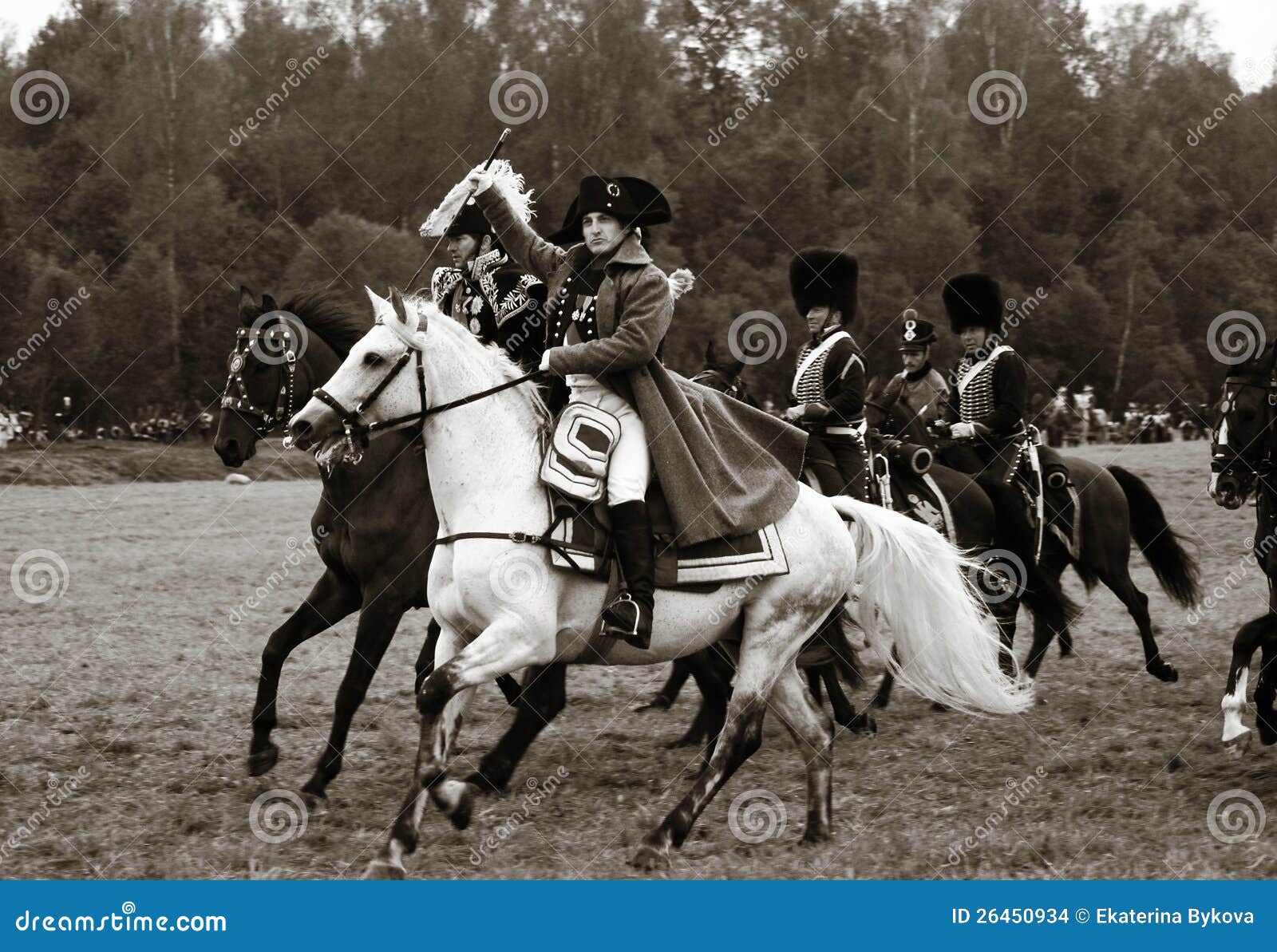 Napoleon Riding A Horse At Historical Reenactment Editorial Photo ...