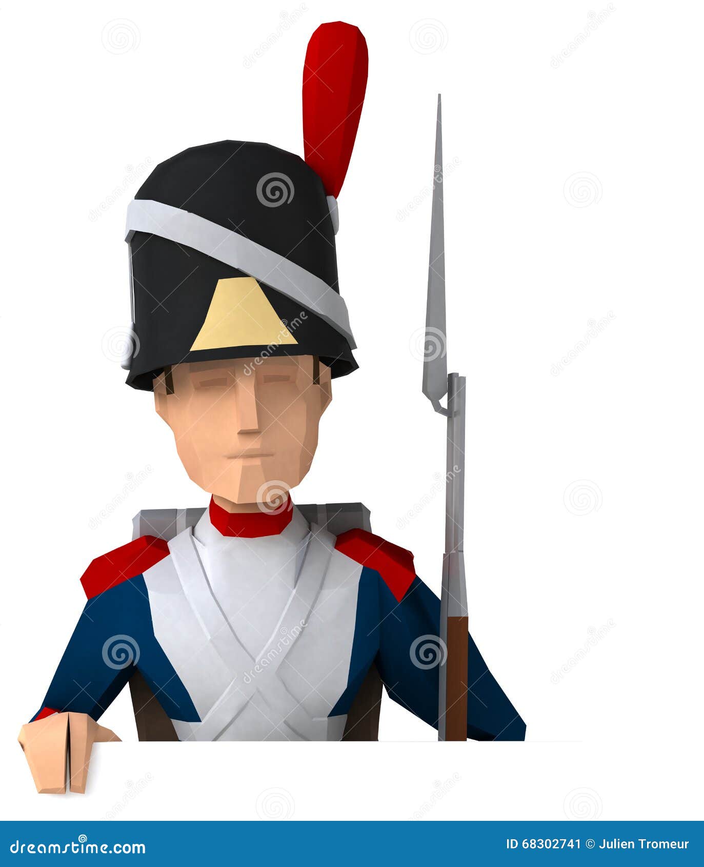 Napoleonic grenadier stock illustration. Illustration of military ...