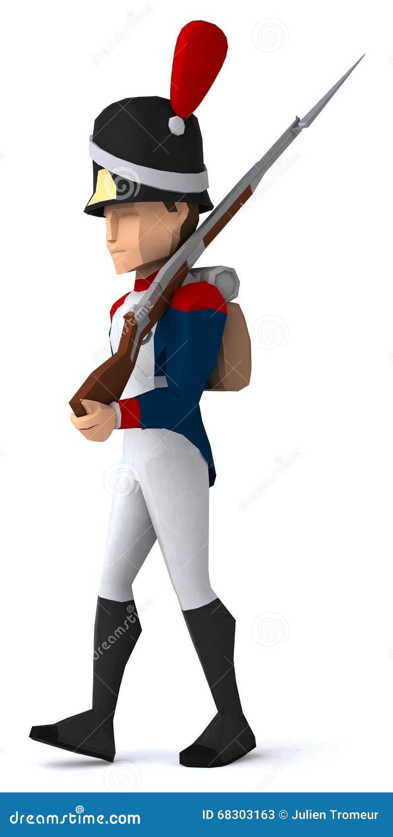 Napoleonic grenadier stock illustration. Illustration of poly - 68303163